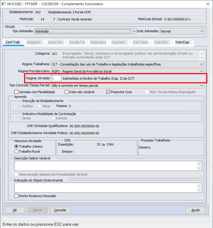 RH - Linha Datasul - MFP - Como parametrizar funcionário no Art. 62 - Regime de Teletrabalho ...
