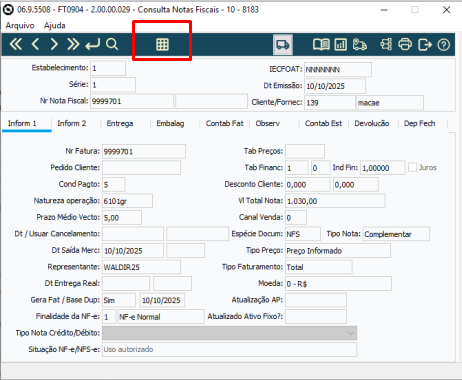 Cross Segmentos - Linha Datasul- NFE - Rejeição 1030: CST do IBS/CBS ...