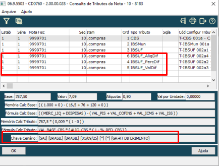 Cross Segmentos - Linha Datasul- NFE - Rejeição 1030: CST do IBS/CBS ...