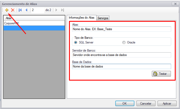 Framework - Linha RM - Frame - Como incluir um Alias – Central de ...