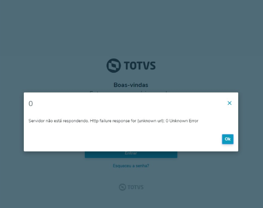 RH - Linha Protheus - MEU RH - Ao acessar apresenta erro http failure responde for unknown url ...