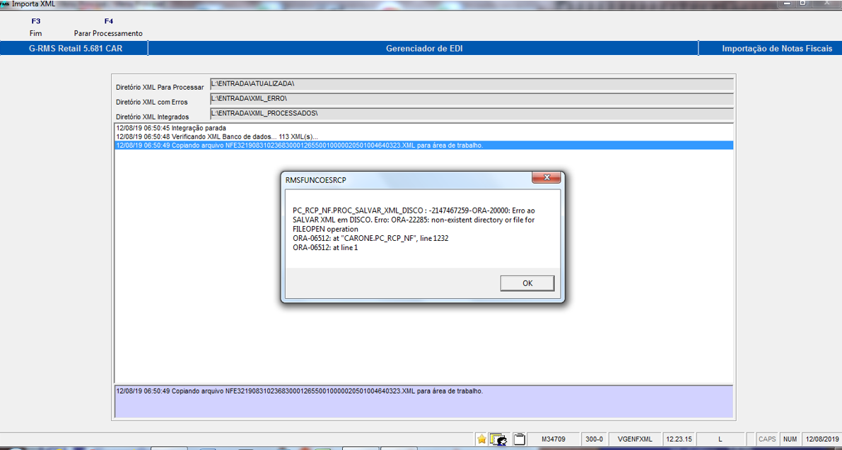 RMS - REC - Como resolver o erro na importação do XML: Erro ao salvar ... RMS - REC - Como resolver o erro na importação do XML: Erro ao salvar ...