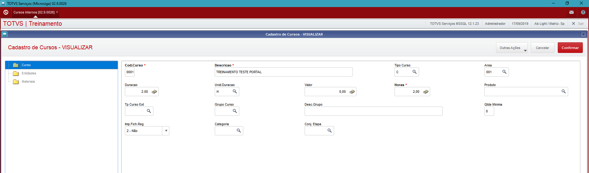 RH - Linha Protheus - PORTAL GCH - Como gerar Avaliação de Treinamento ...