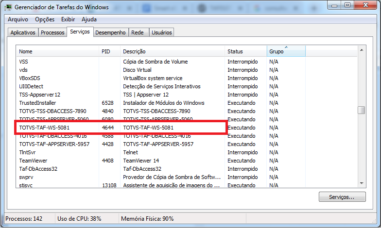 RH - Linha Protheus - TAF - SERVIÇOS - Como parar o serviço TAF-WS ...