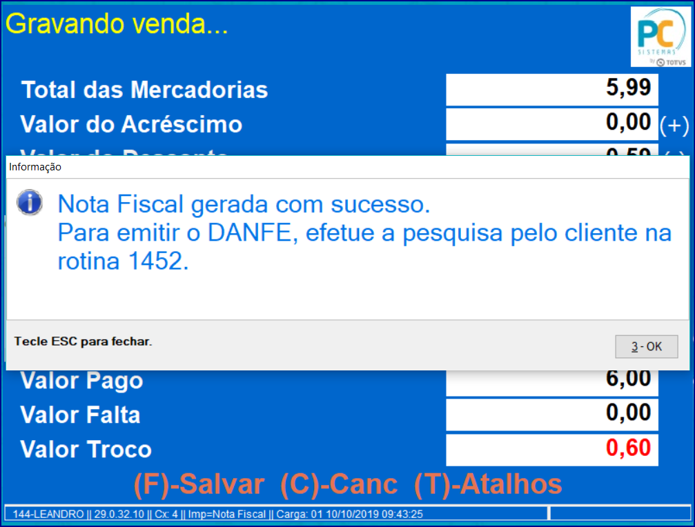 WINT - Como abrir venda na 2075 como nota fiscal modelo 55 – Central de ...