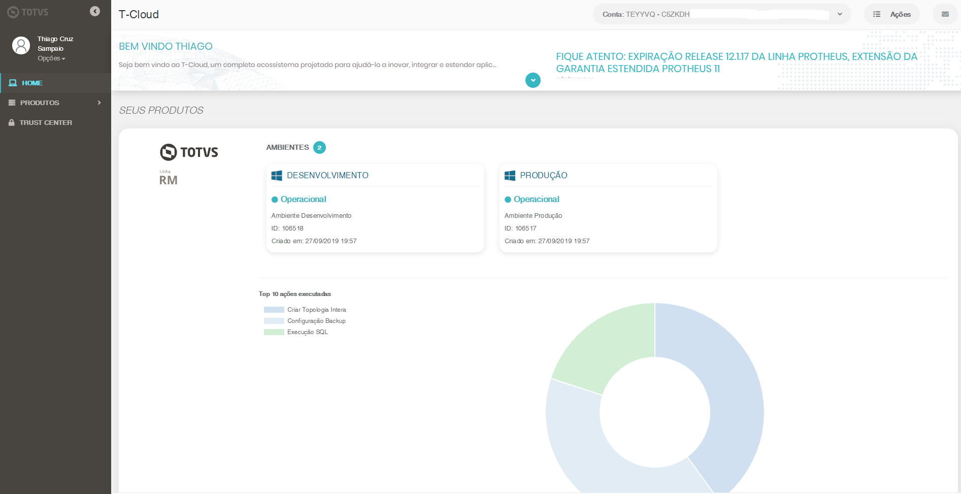 CLOUD - RM - Download smartclient – Central de Atendimento TOTVS