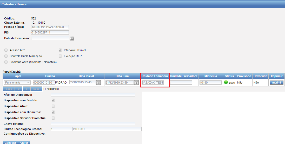RH - Linha Datasul - TSA - Não cria comando de integração quando é ...