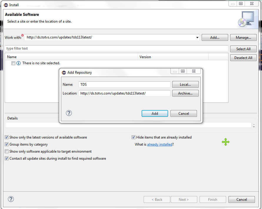 Cross Segmento - TOTVS Backoffice Linha Protheus - ADVPL - Plugin TDS para ECLIPSE – Central de ...