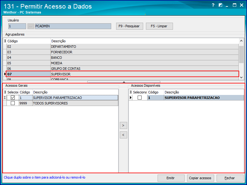 WINT - Erro ao executar o comando sql. Caracter inválido para o campo ...