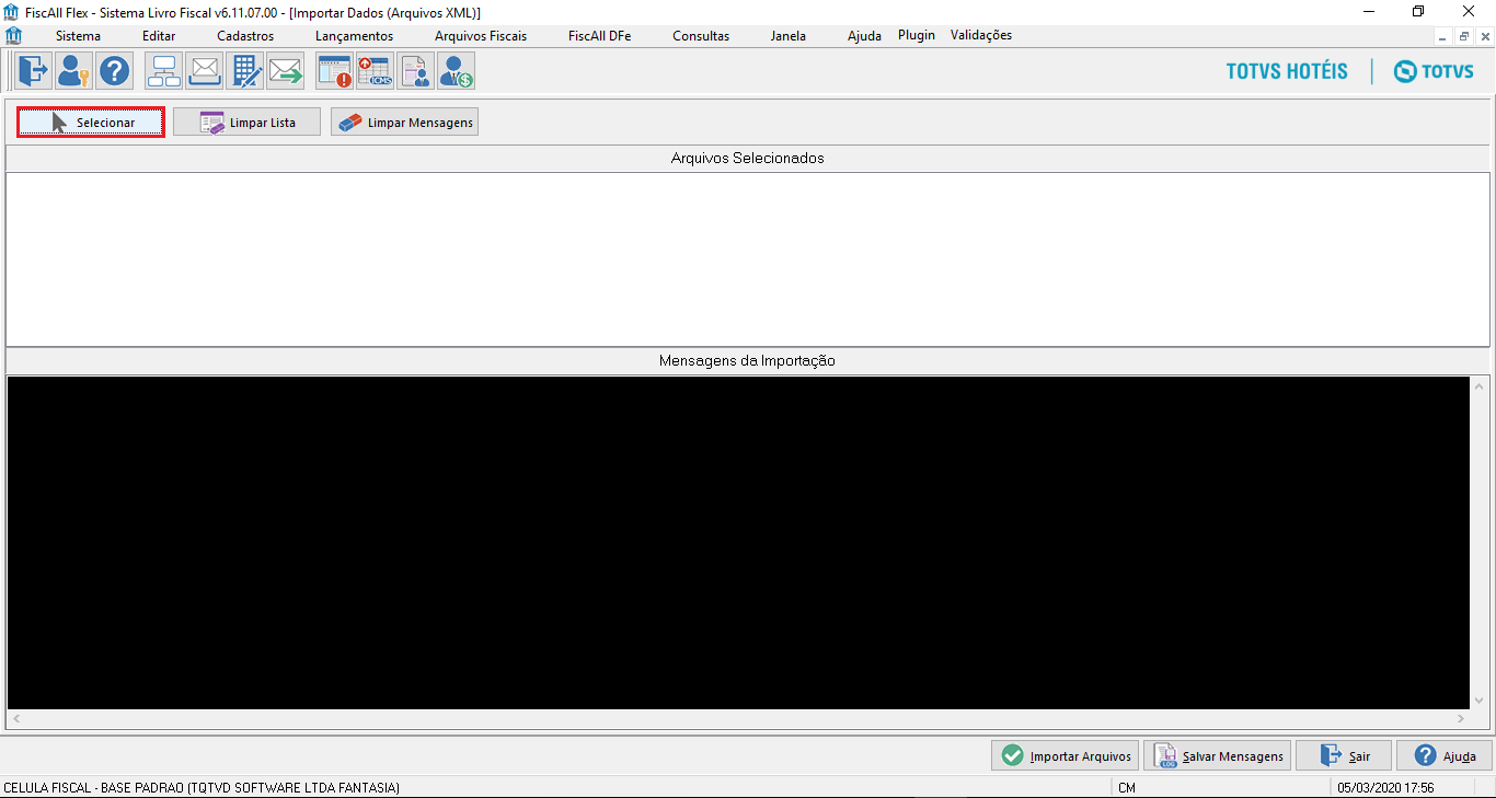 Hotelaria - TOTVS BackOffice (Linha CMNET) - FF - Como importar Saldo de Inventário via XML ...