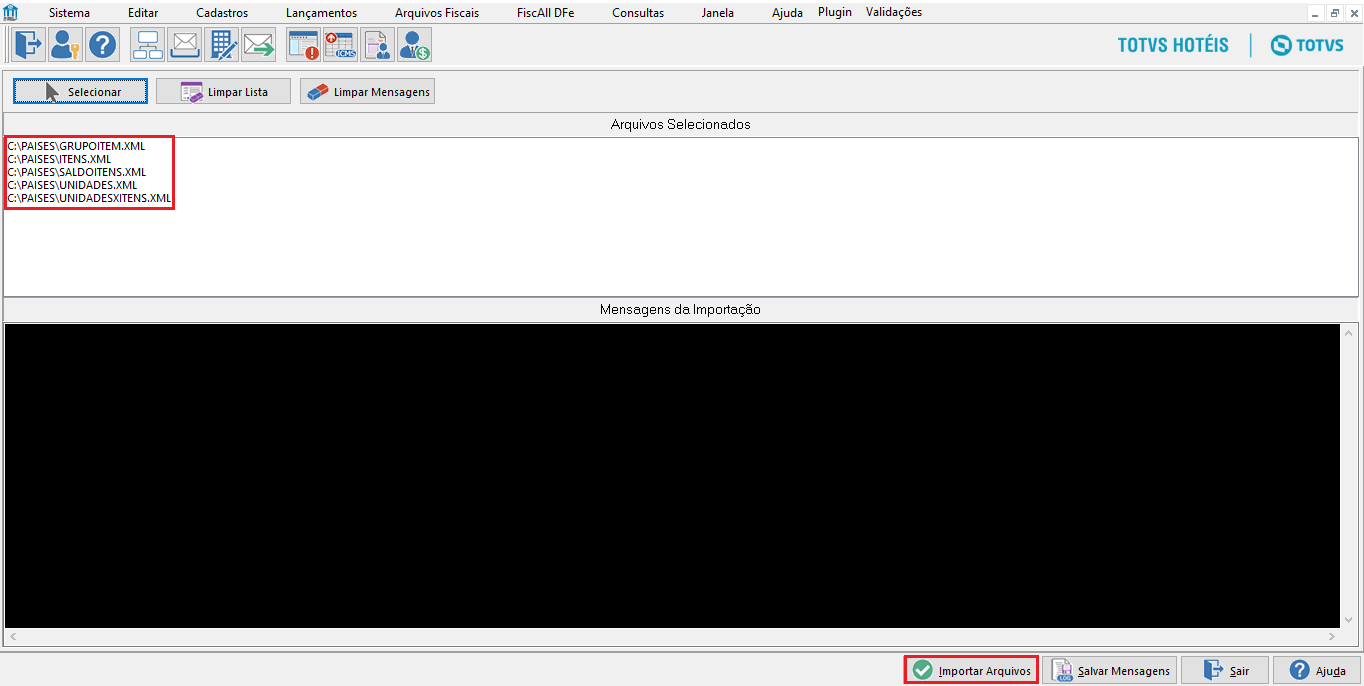 Hotelaria - TOTVS BackOffice (Linha CMNET) - FF - Como importar Saldo de Inventário via XML ...