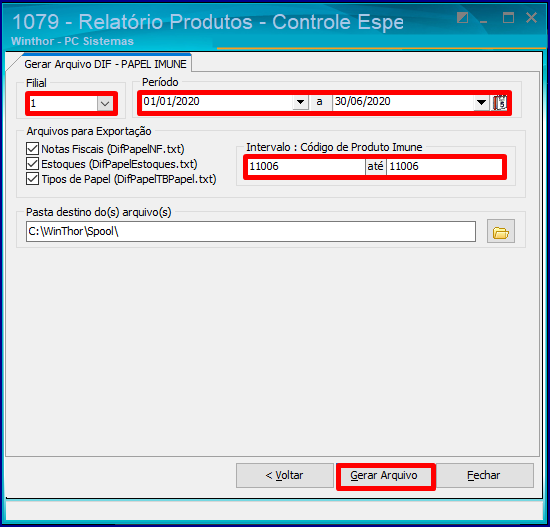 WINT - Como gerar o arquivos DIF-PAPEL IMUNE na rotina 1079 – Central ...