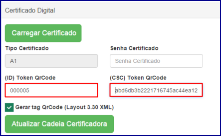 WINT - Rejeição 462: Código Identificador do CSC no QR-Code não ...