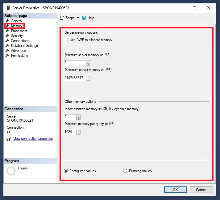 TC - AC - DEFINIR QUANTIDADE MEMORIA RAM UTILIZADA NO SQL SERVER ...