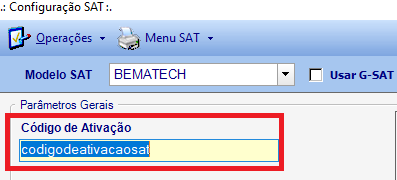 TC - CONFIG - Configuração SAT – Central de Atendimento TOTVS