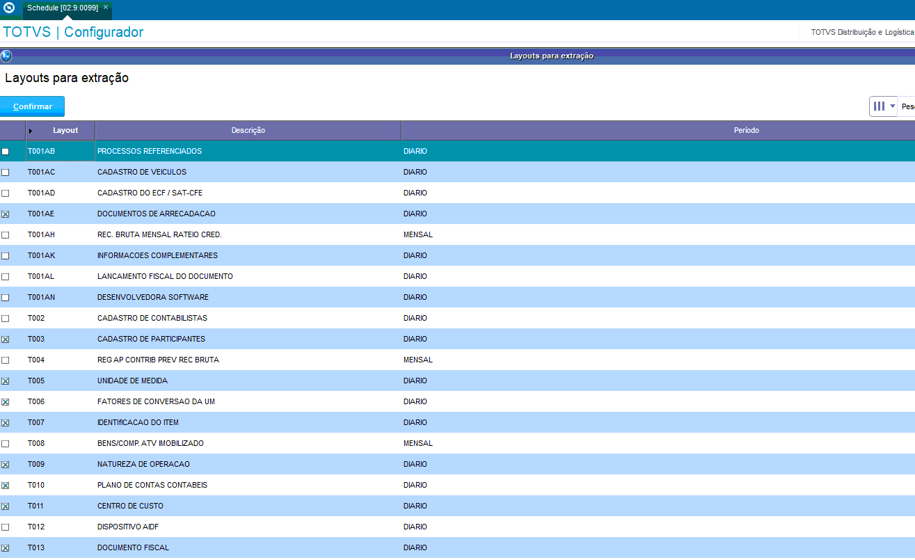 Cross Segmentos - Backoffice Protheus - FIS - Arq.Magnéticos - Seleção ...