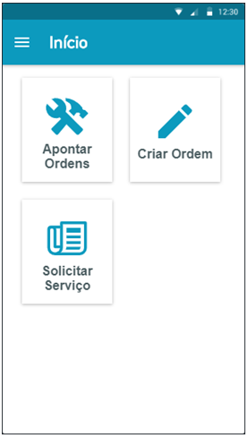 Manufatura - Linha Datasul - APP Minha Manutenção - Habilitar o ícone ...