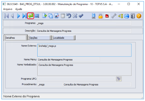 Manufatura - Linha Datasul - APP Minha Manutenção - Habilitar o ícone ...