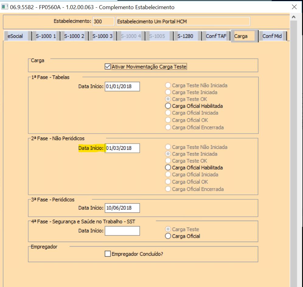 RH - Linha Datasul - eSocial - Data início da 2ª fase para um novo ...