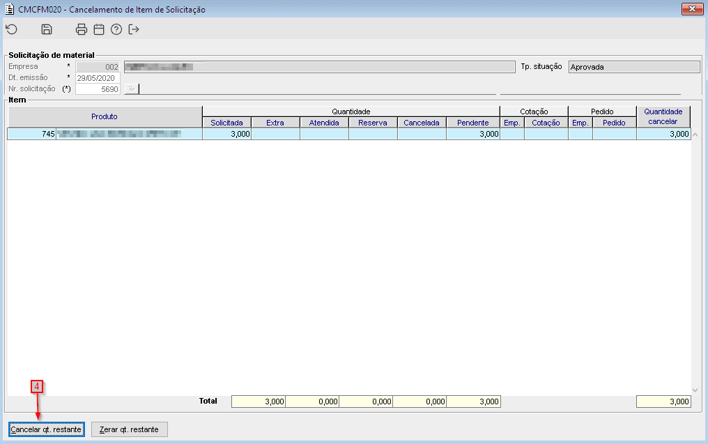 Varejo - Moda - FAT - Como cancelar uma Solicitação de Material ...