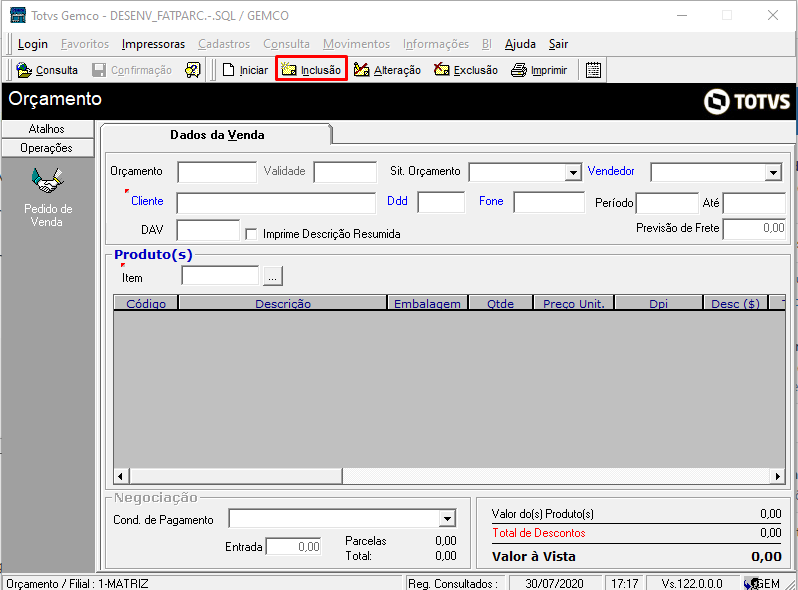 GA - TOTVS Varejo Homecenter (Linha Gemco) - SAÍDAS - Onde parametrizar ...
