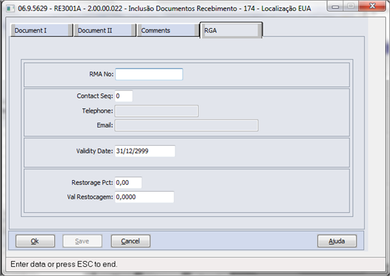Cross Segmentos - Linha Datasul - MRE Estados Unidos - Realizar o ...