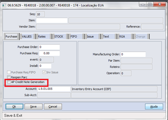 Cross Segmentos - Linha Datasul - MRE Estados Unidos - Realizar o ...