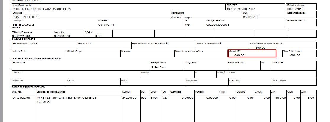 MPN - FLY FIRST - Complemento de IPI – Central de Atendimento TOTVS