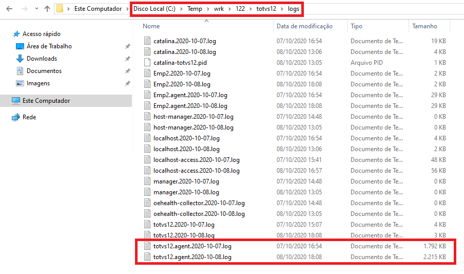 Framework - Linha Datasul - TEC - Configuração do log dos Agentes ...