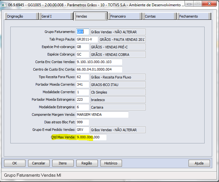 Agro - Linha Datasul - GGP - Parâmetros necessários para trabalhar com ...