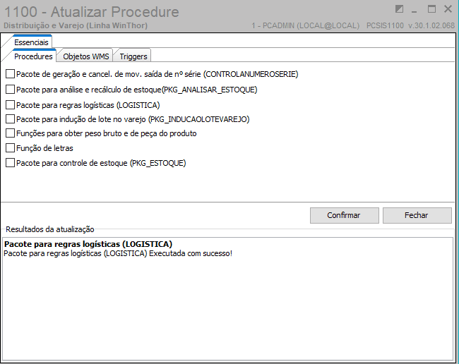 WINT - Ocorreu um erro ao executar a ação: Após gravar mensagem ...