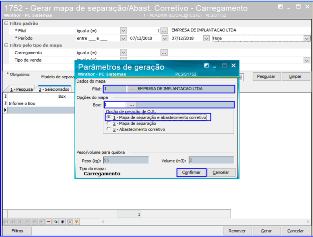 WINT - Como gerar Mapa de Separação (carregamento) – Central de ...