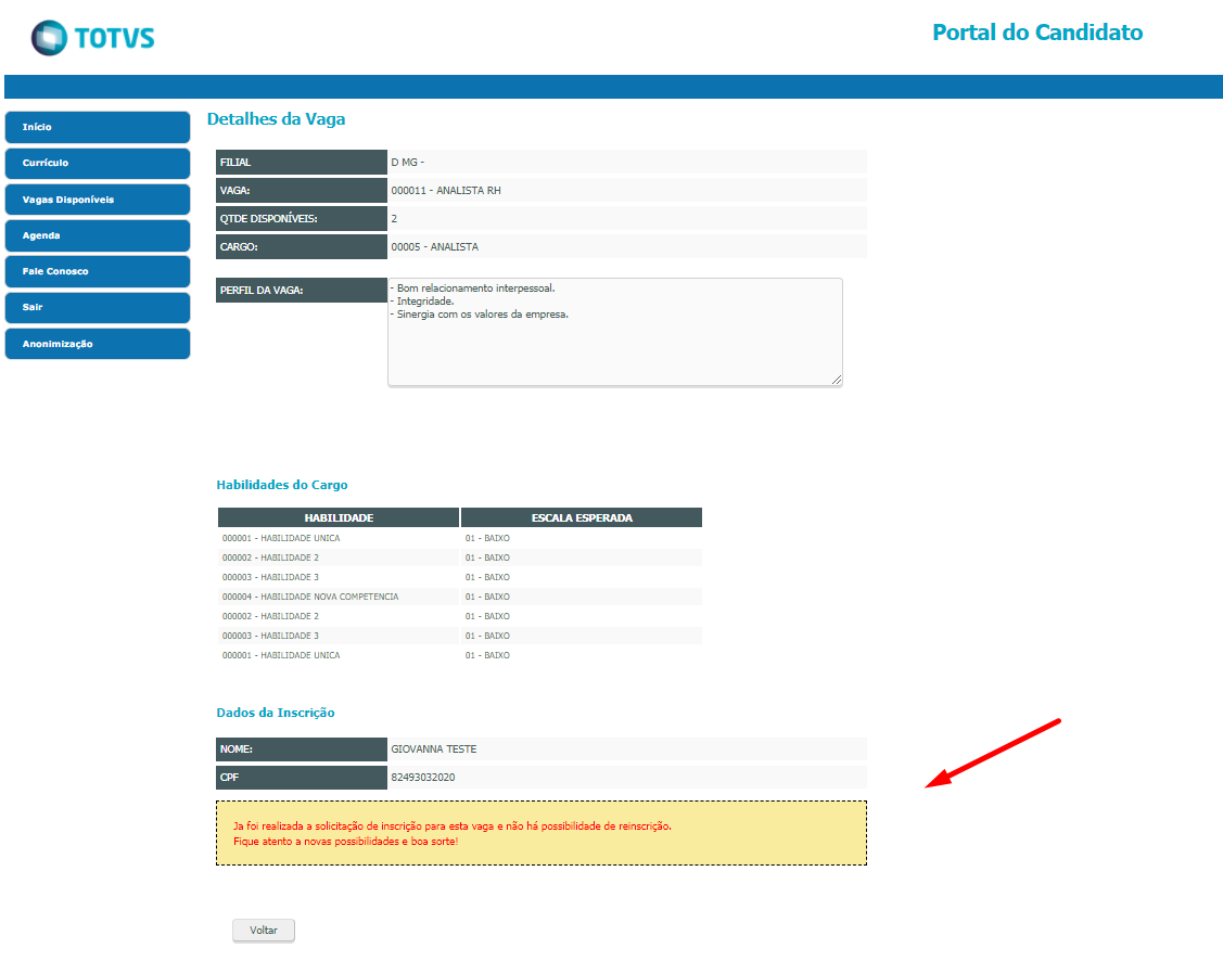 RH - Linha Protheus - PORTAL CANDIDATO - Como efetuar aprovação ...