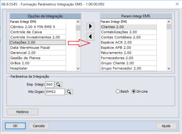 Cross Segmentos - Linha Datasul - FGL - Integração Cotação – Central de ...