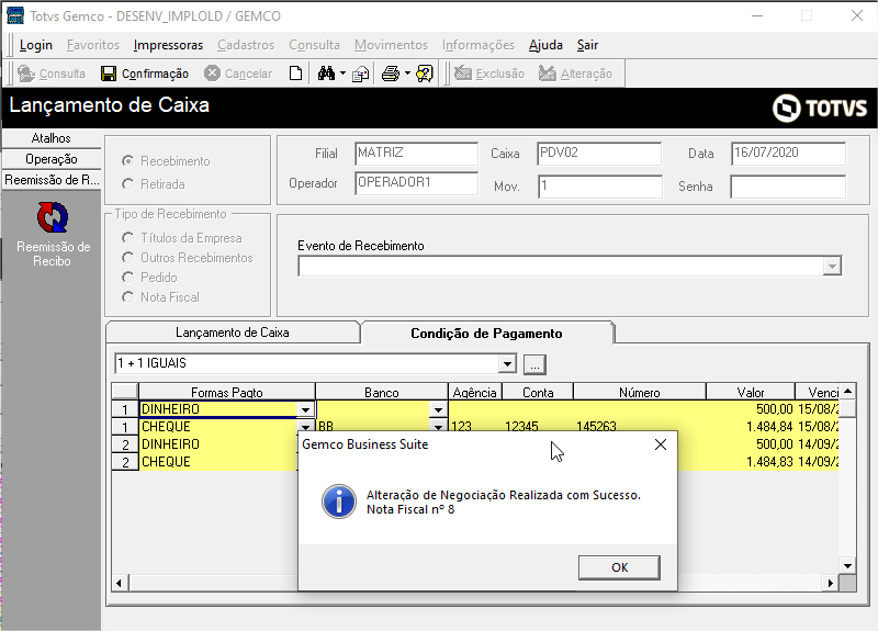 GA - TOTVS VAREJO (LINHA GEMCO) - CAIXA - Como realizar a operação de ...