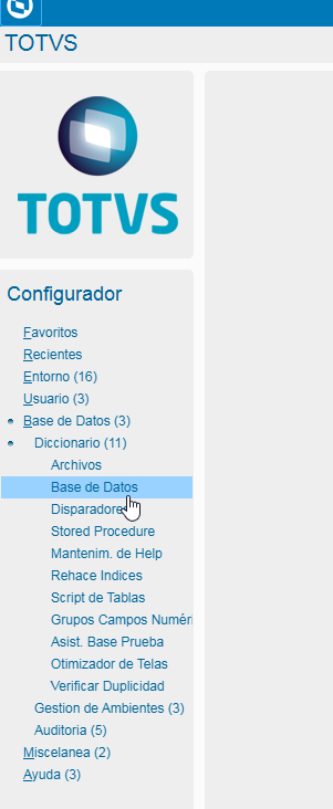Cross Segmentos - TOTVS BackOffice (Línea Protheus) - MI - Configurador (SIGACFG) - Como crear ...