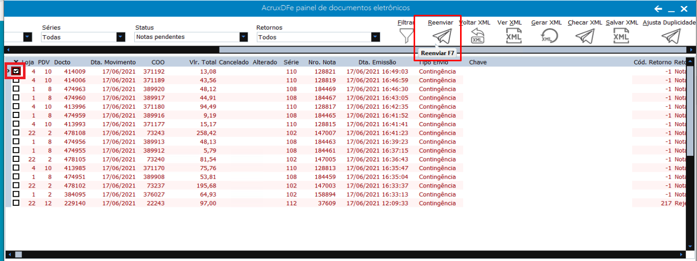 Varejo Supermercados - DFE - Atualizar o XML da NFCe no painel com os ...