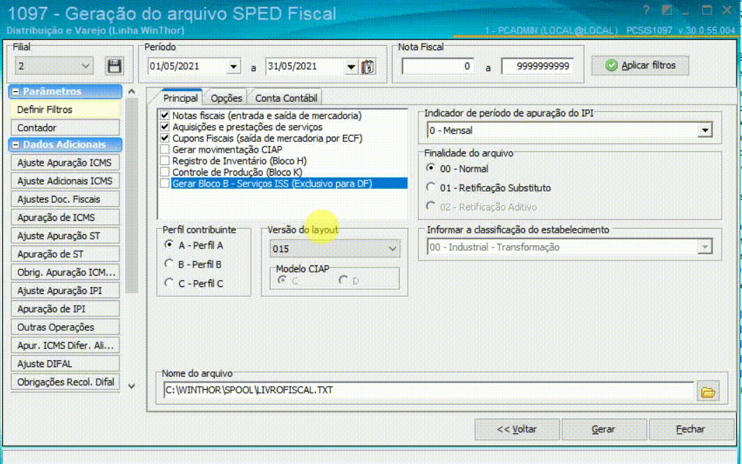 WINT - Como gerar Registro C191 no SPED Fiscal na rotina 1097 – Central ...