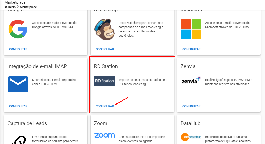 Cross Segmentos - CRM Gestão de Clientes - Marketplace - Integrar o RD ...