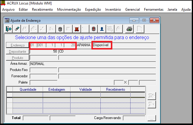 Varejo - Supermercados - Logística WM - Locus WMS - Verificar status do ...