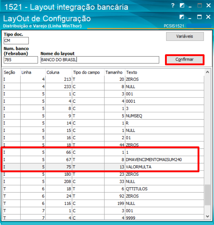 WINT - Como inserir instrução de valor de multa no layout Banco do ...