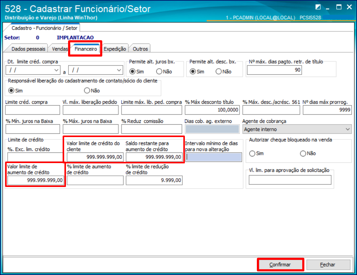 WINT - Como alterar o limite de crédito na rotina 1203 - Extrato do ...