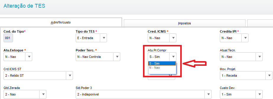 Cross Segmentos - Totvs Backoffice Protheus - SIGACOM - O campo B1_UPRC ...