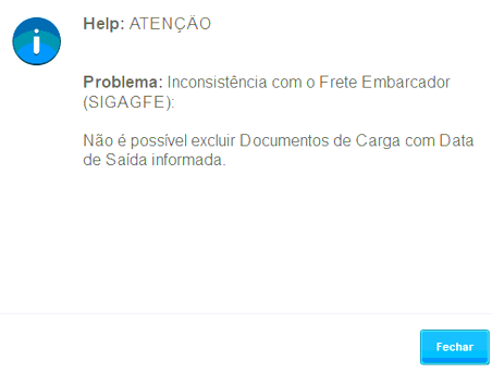 Logística - Linha Protheus - GFE - Não Exclui Nota Fiscal Devido ...