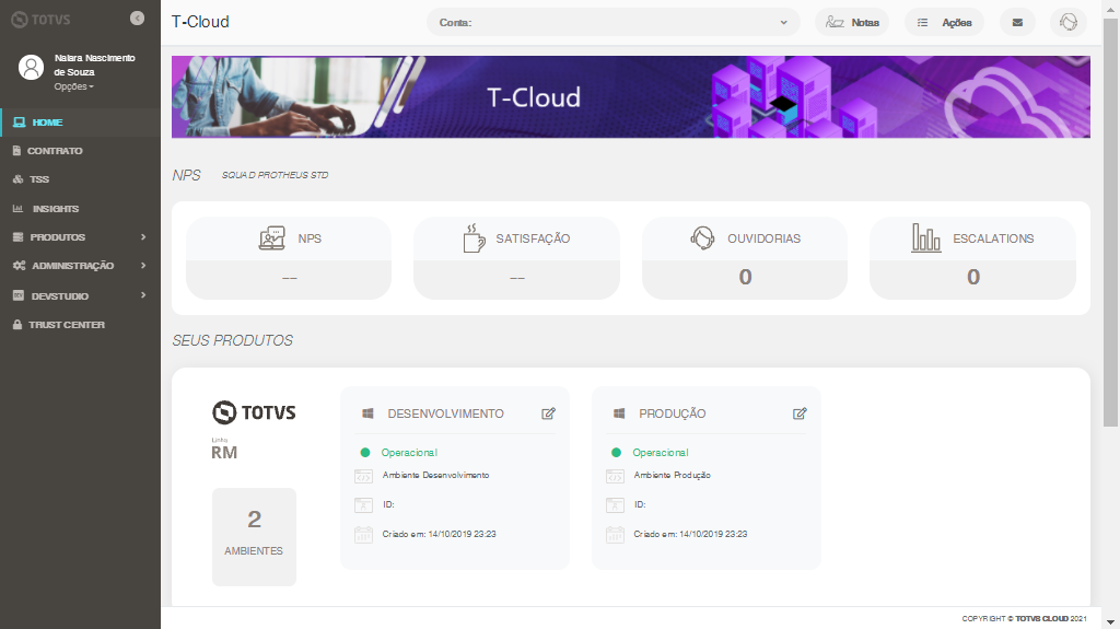 CLOUD - RM - Iniciar todos os serviços via T-Cloud – Central de ...