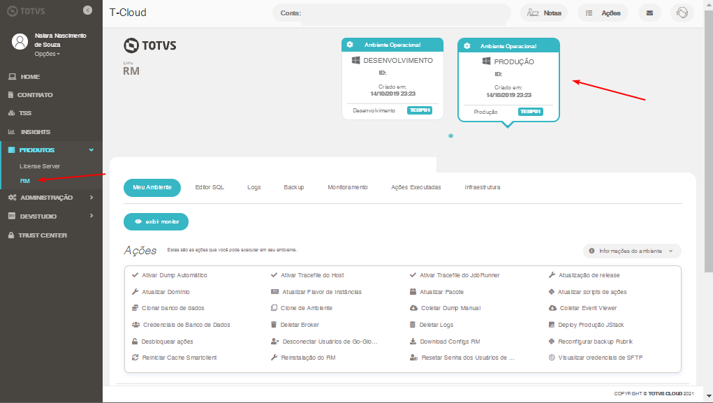 CLOUD - RM - Iniciar todos os serviços via T-Cloud – Central de ...