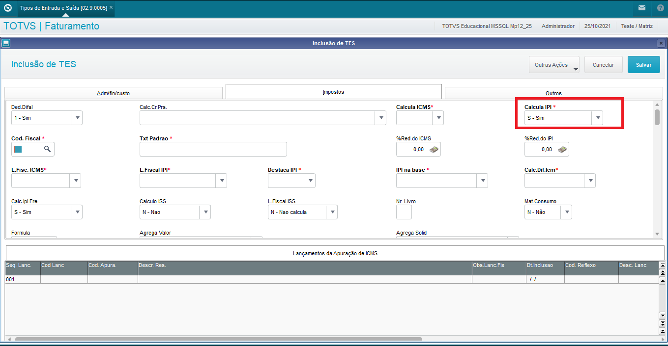 Cross Segmentos - Backoffice Protheus - Doc. Eletrônicos - Qual ...