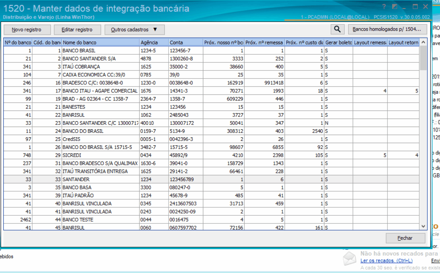 WINT - Como inserir o código de transmissão com variáveis no layout de remessa do Banco ...