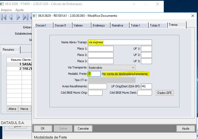 Logística - Linha Protheus - GFE - Integração de Nota Fiscal de Entrada ...