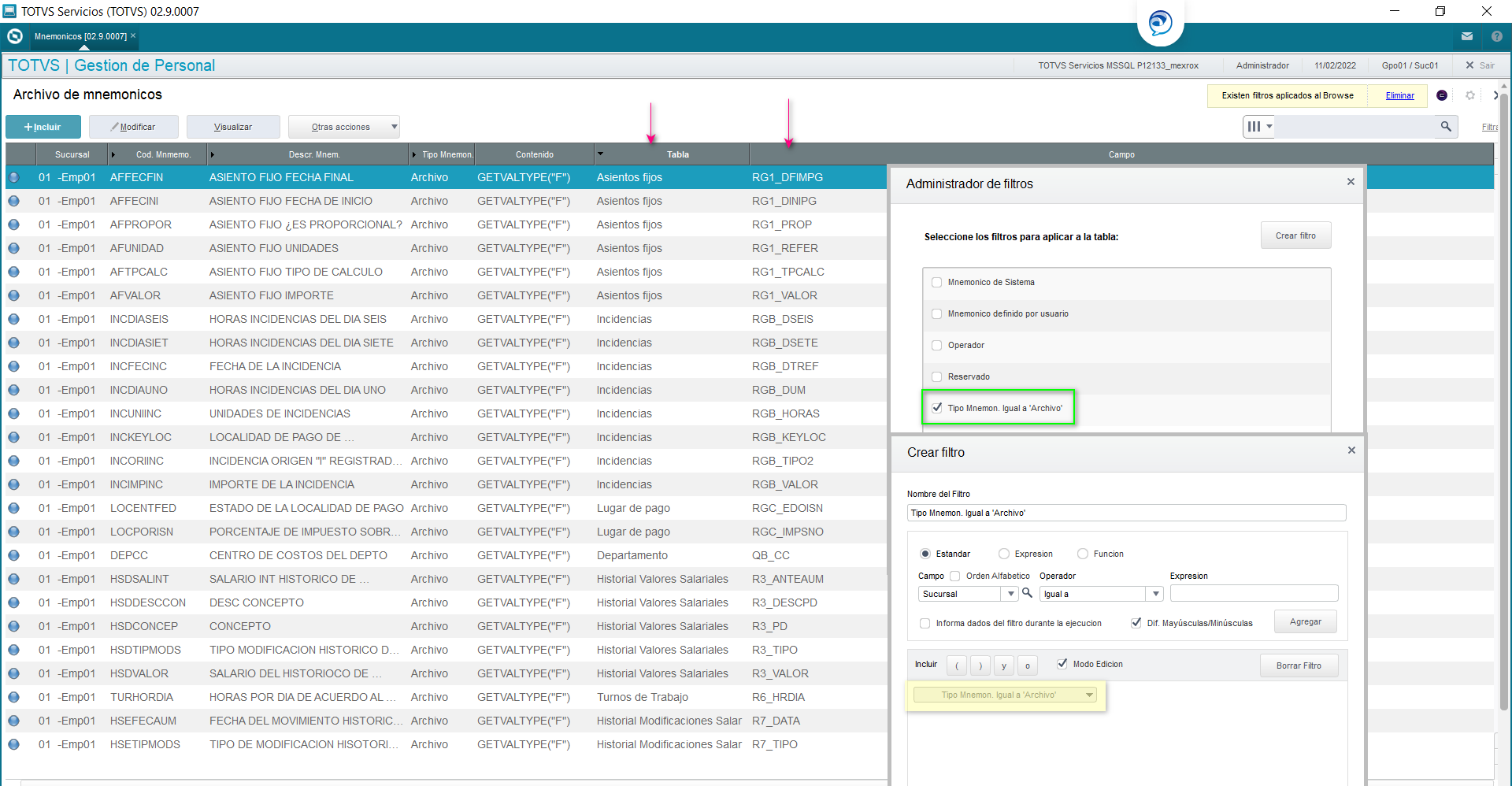 TOTVS RH - TOTVS RH (LINEA PROTHEUS) - MI – Gestión de Personal ...